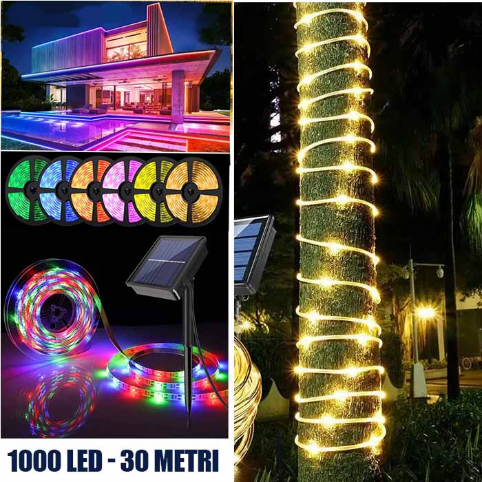 fontana solare (striscia led pannello solare) – Reso Rapido Gratuito